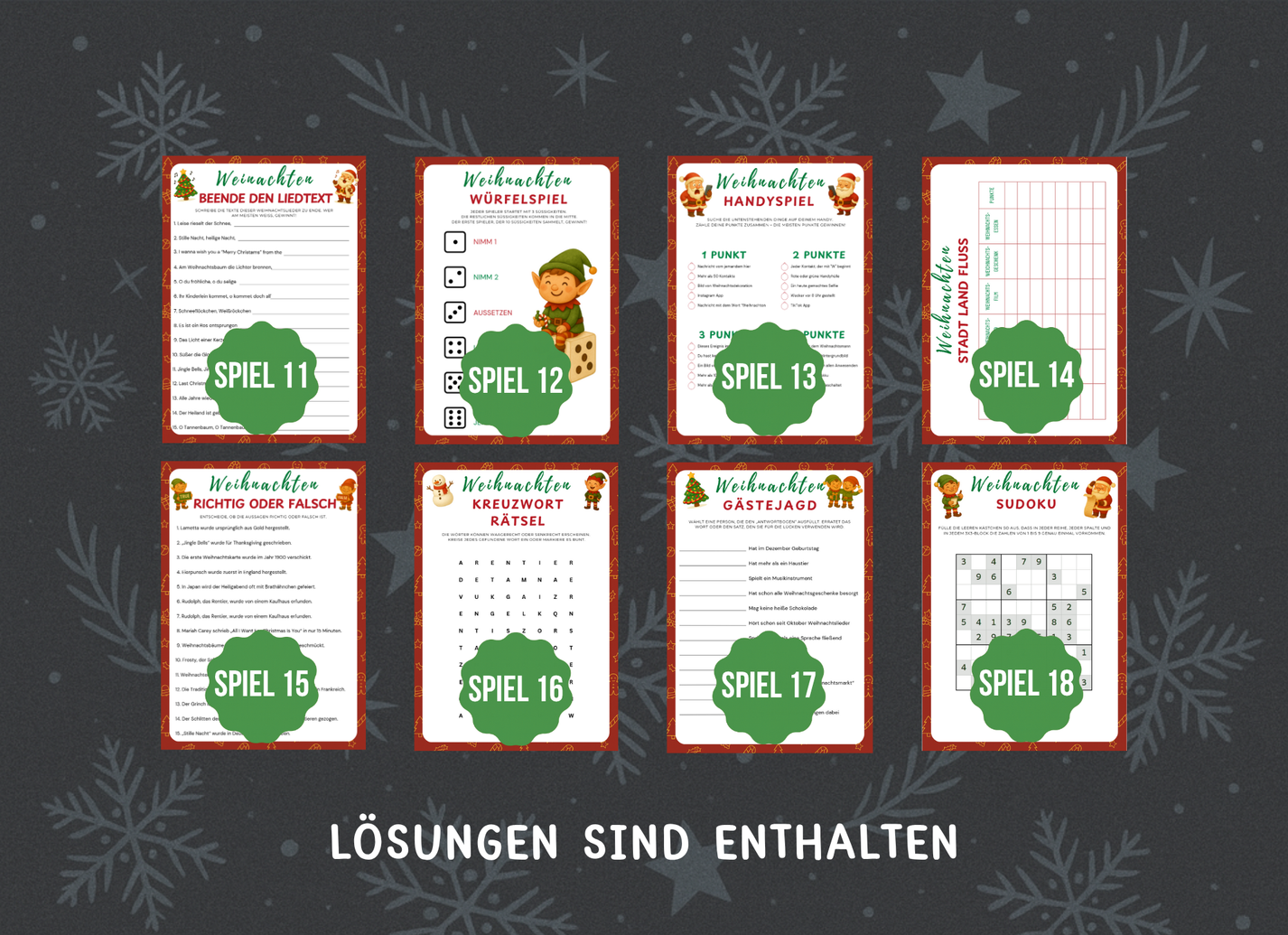 Wunderschne Spiele Fr Weihnachten Bilder