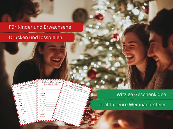 Weihnachten Spiele-Set - 8 Spiele – Tempme